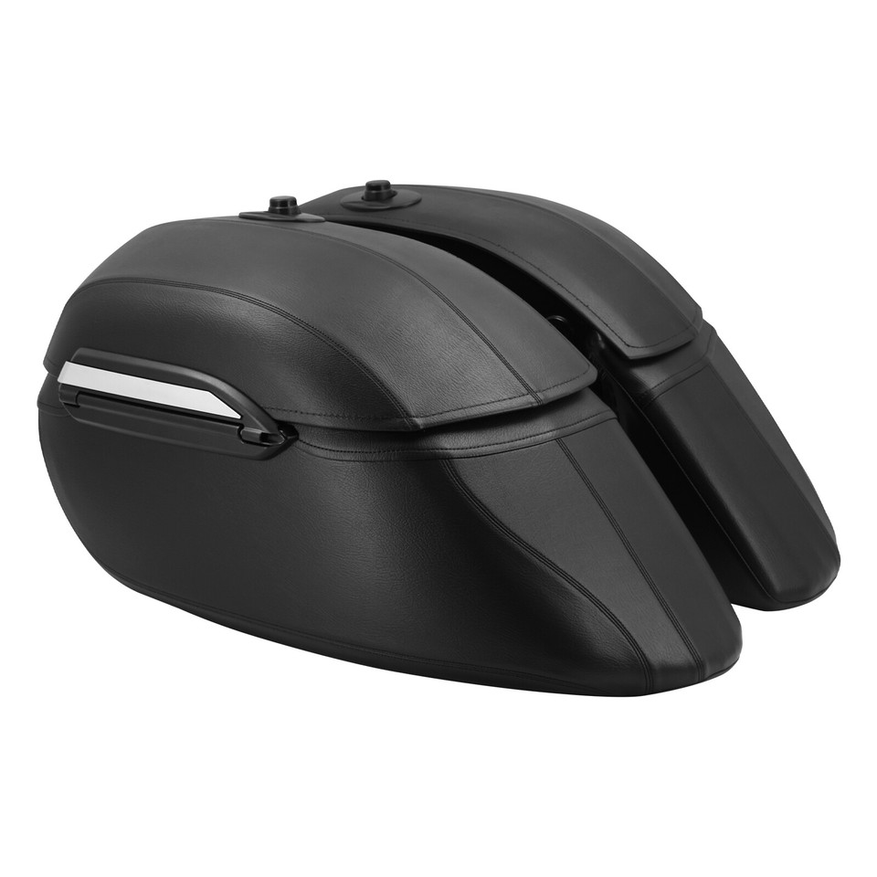 Motorcycle Hard Luggage Bag Universal Saddlebags For Harley Yamaha ...