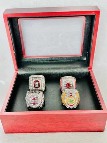 4 PCS Ohio State NCAA Championship Ring Set W Box, US SHIP | eBay