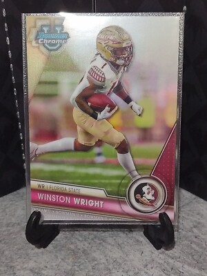 2023 Bowman U Chrome Draft Picks NFL Winston Wright Florida State #82 ...