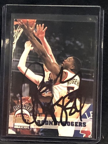 RODNEY ROGERS AUTOGRAPHED 1994 NBA HOOPS ROOKIE CARD! NUGGETS, WAKE ...