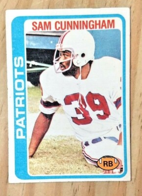 1978 TOPPS SAM CUNNINGHAM CARD#341 NEW ENGLAND PATRIOTS USC TROJANS | eBay