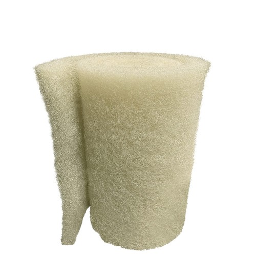 Beige COARSE Pond Filter Pad - 1.25 inch Thick - Bulk Roll Water Garden ...