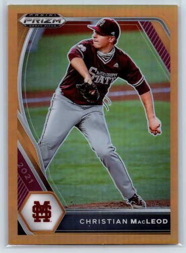 Christian MacLeod 2021 Panini Prizm Draft Neon Orange SN #/50 ...