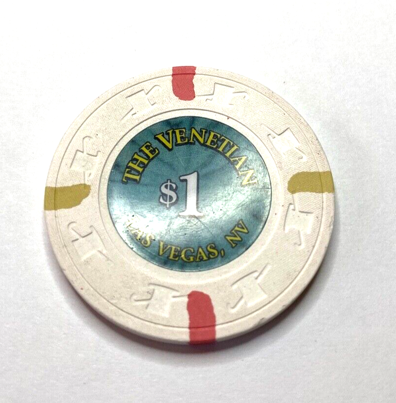 The Venetian Hotel Casino Las Vegas Nevada $1 Gambling Poker Chip Token ...