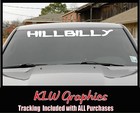 Hillbilly Windshield Decal Sticker Country Diesel Truck Redneck Girl ...