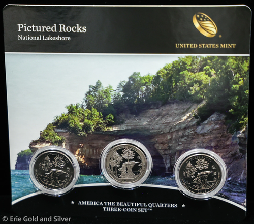 2018 P D S 25c ATB Pictured Rocks Quarters 3 Coin Set | BU Proof | eBay
