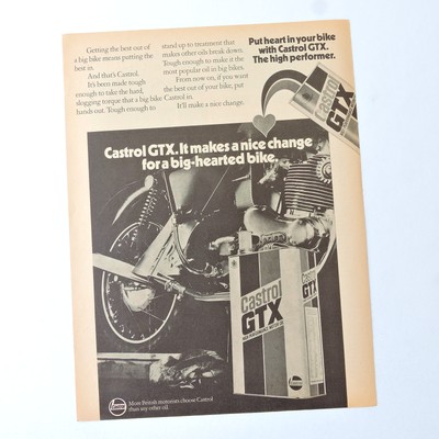 CASTROL GTX / Advert Publicite Reklame Pubblicita Publicidad Print Ad ...
