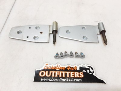Jeep TJ Wrangler OEM Passenger Side Door Hinges PSB Silver 1997-2006 56265 | eBay