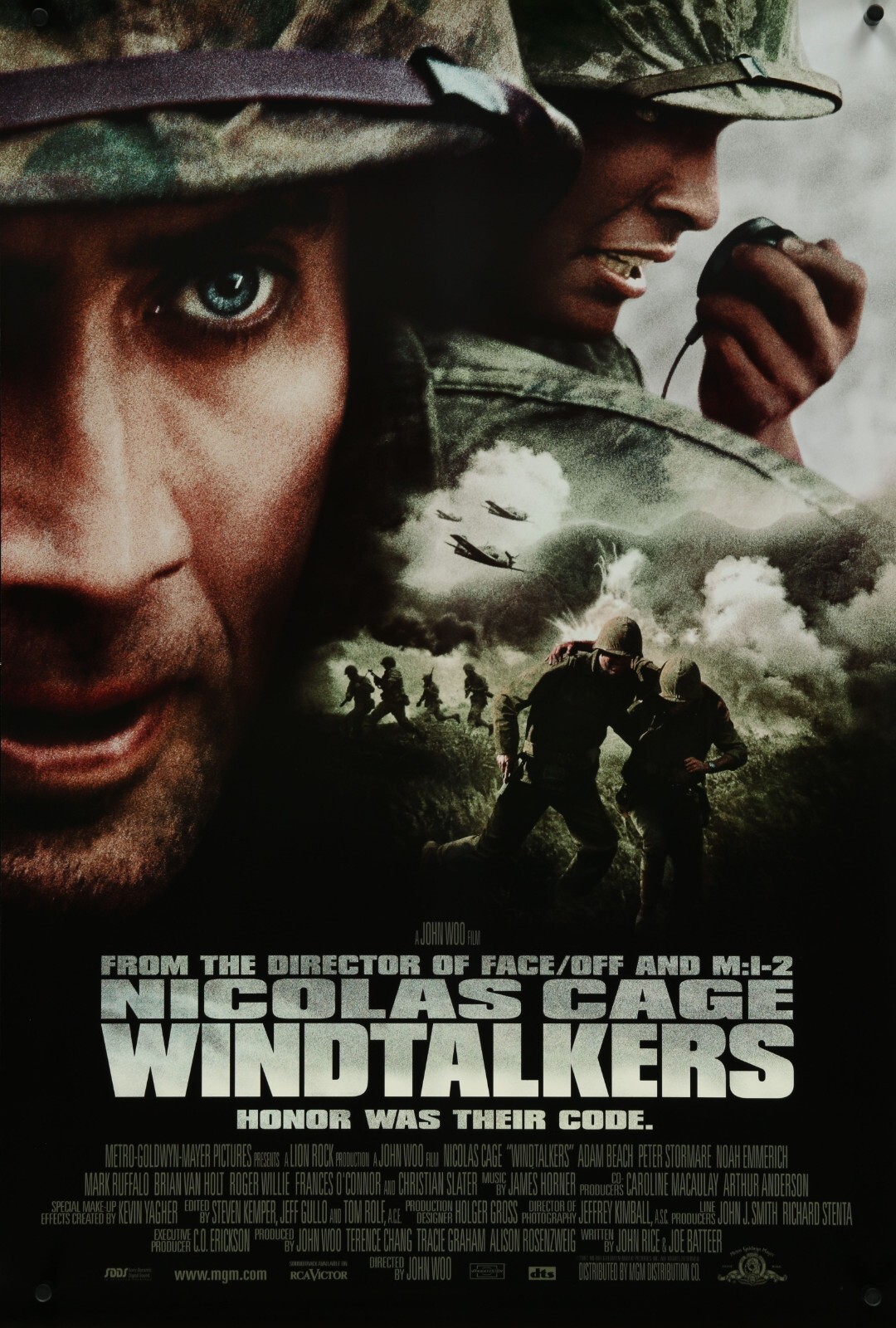 Windtalkers - original DS movie poster - D/S 27x40 Final - Nicolas Cage | eBay