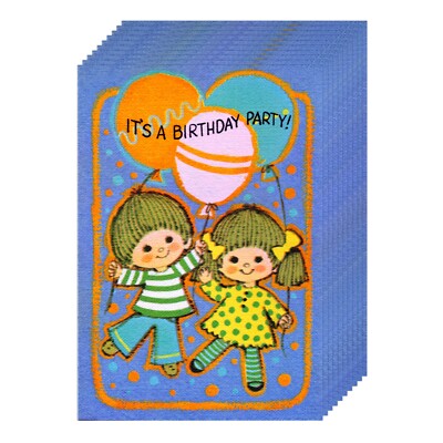 LOT OF 10 Vintage RUST CRAFT BIRTHDAY PARTY Invitations + Envelopes ...