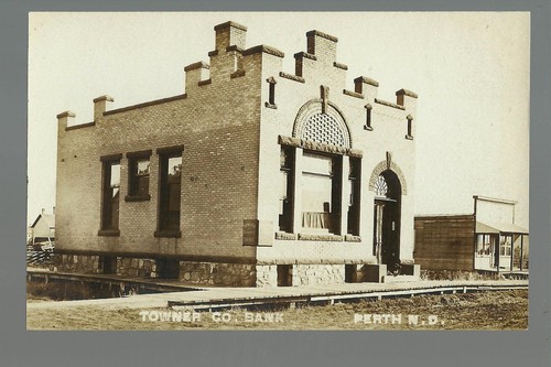 Perth NORTH DAKOTA RPc1910 MAIN STREET Towner Co. Bank GHOST TOWN nr ...