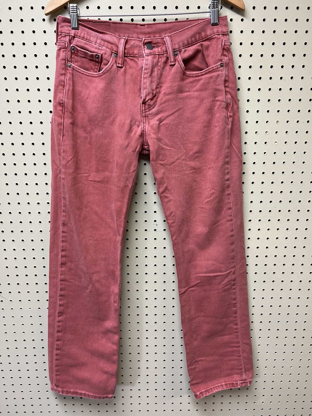 Mens Levis 514 Red Denim Jeans Faded Nantucket 29x30 … - Gem