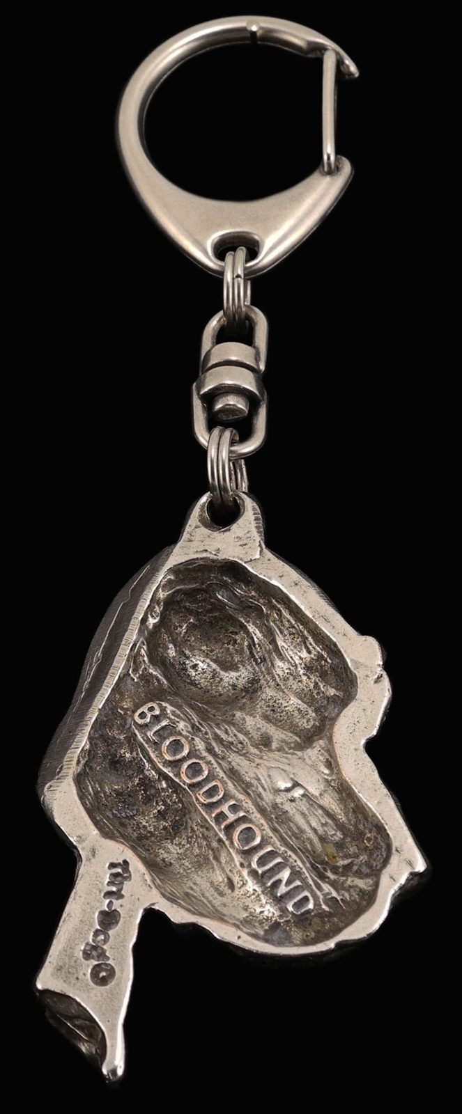 Bloodhound - Silver Plated Key Chain with A Dog, Box Art Dog | eBay