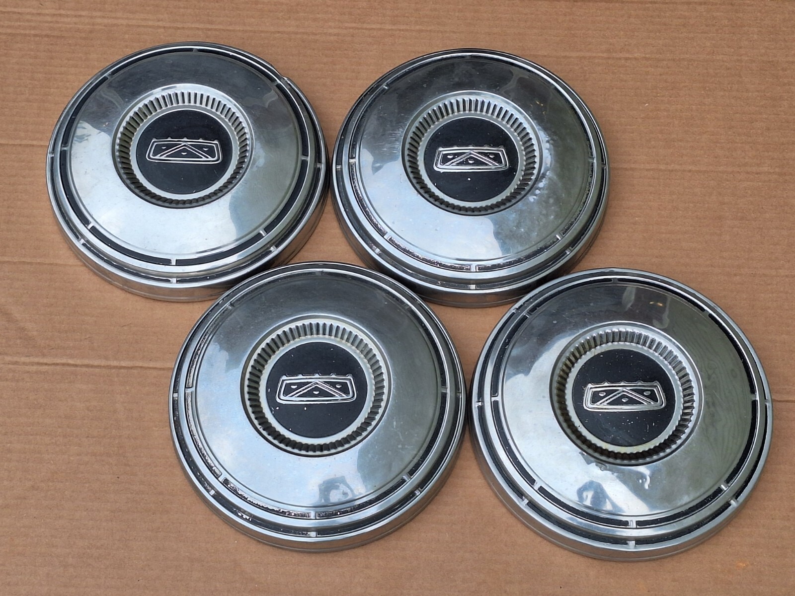 Set/4 Original Mustang Fairlane Galaxie F100 Dog Dish Hubcaps Poverty ...