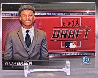 2022 Bowman Draft #BDN-5 ELIJAH GREEN DRAFT NIGHT Washington Nationals ...
