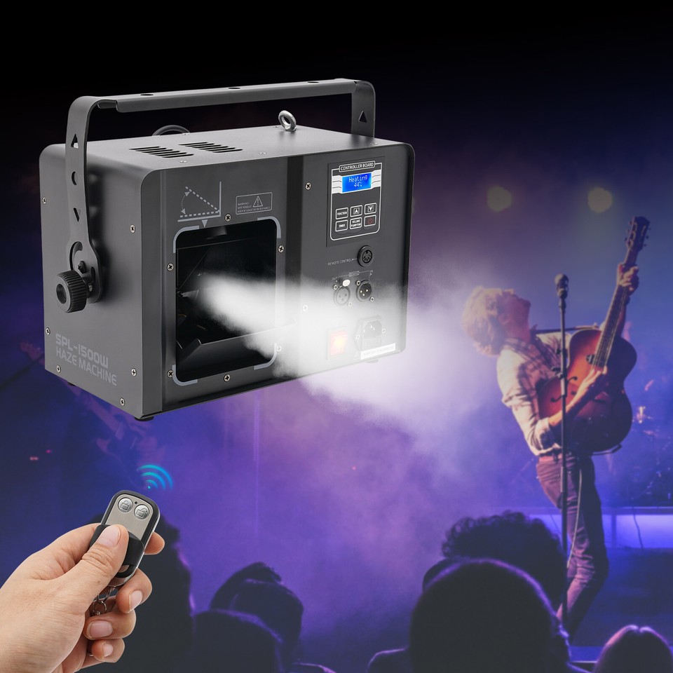 1500W Metal Stage Mist Haze Machine W/Remote Control DJ Stage Effect ...