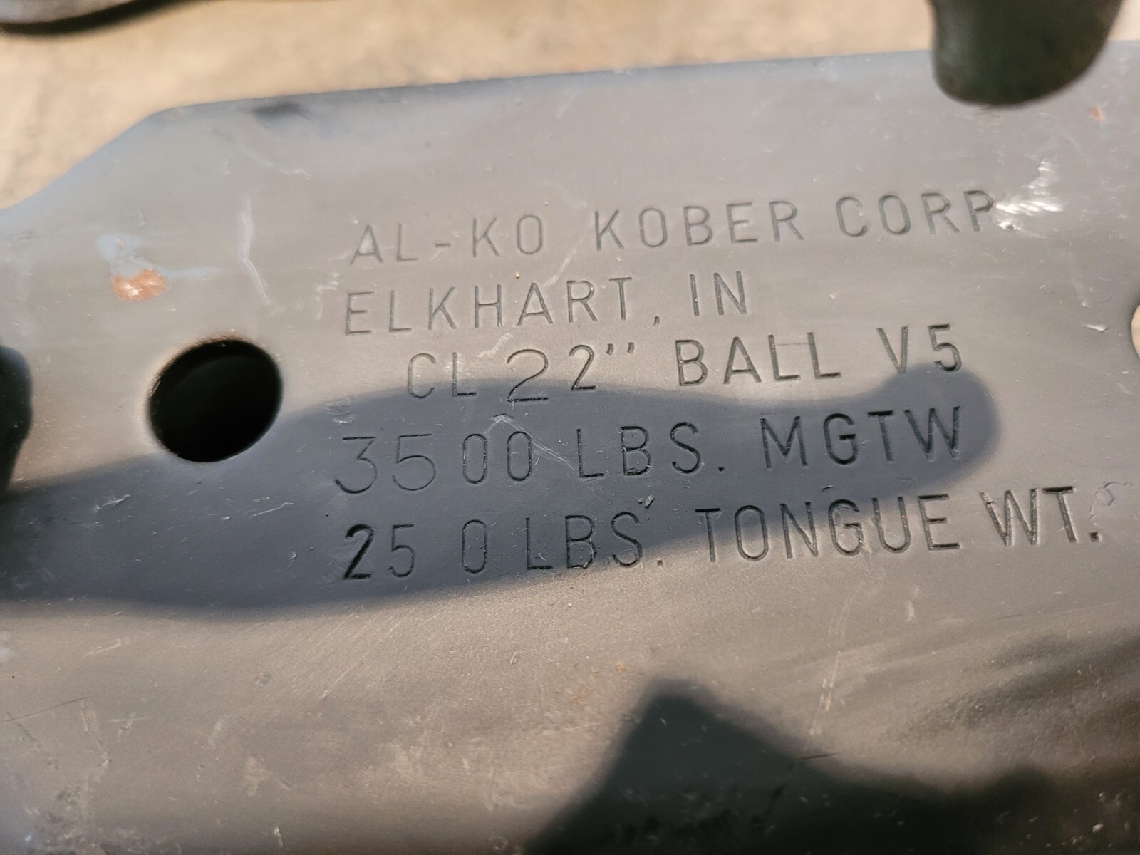 2-AL-Ko Straight Tongue Trailer Coupler For 2" Hitch Ball with 3" Channel Width | eBay