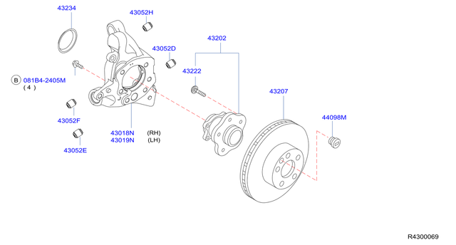 432023TA1B Genuine Nissan Hub ASSY Rear 43202-3ta1b for sale online | eBay