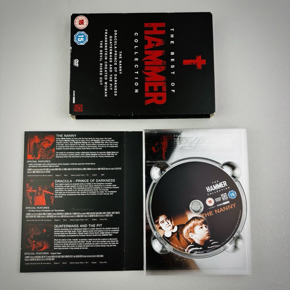 The Best of Hammer Collection DVD Box Set 5 Films Horror Classic ...