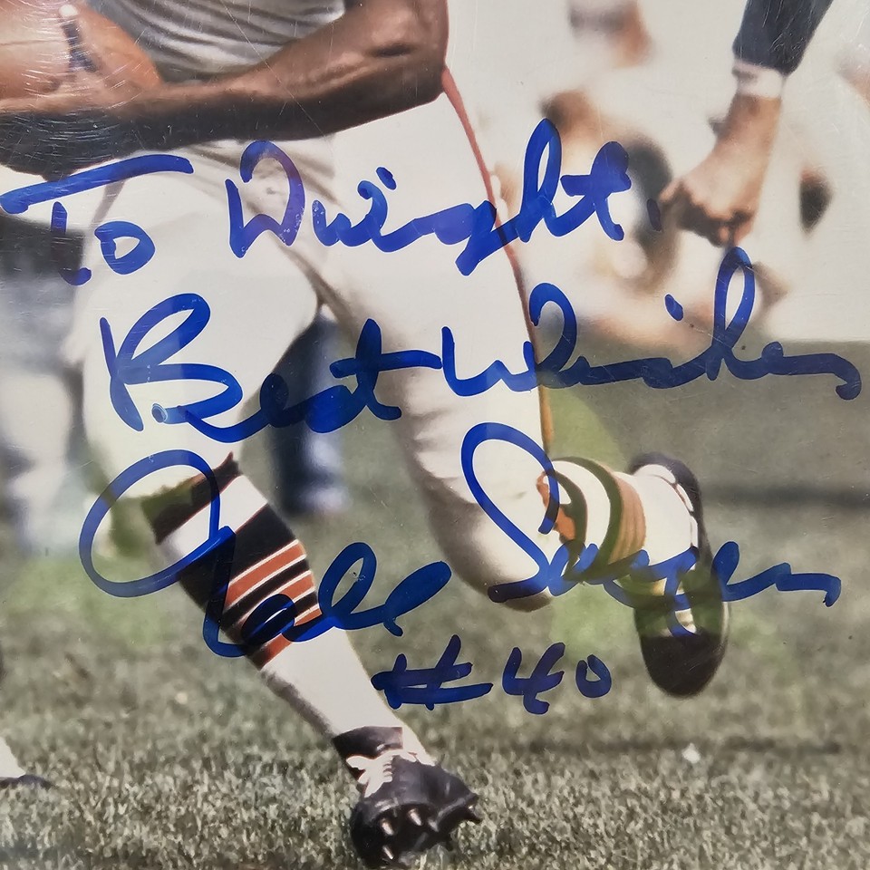 GALE SAYERS SIGNED AUTOGRAPHED 8x10 PHOTO CHICAGO BEARS LEGEND #40 | eBay