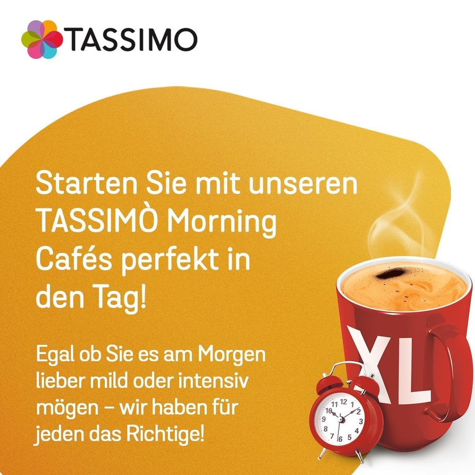 Tassimo Morning Café Capsules, 105 Coffee Capsules, Pack of 5, 5 x 21 ...