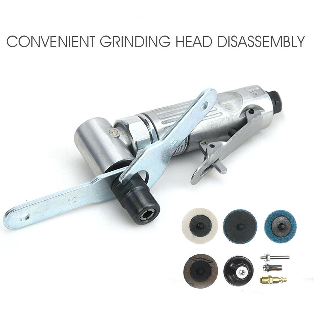 1/4" Air Angle Die Grinder Pneumatic Grinding Machine Polisher + 120X 2 ...