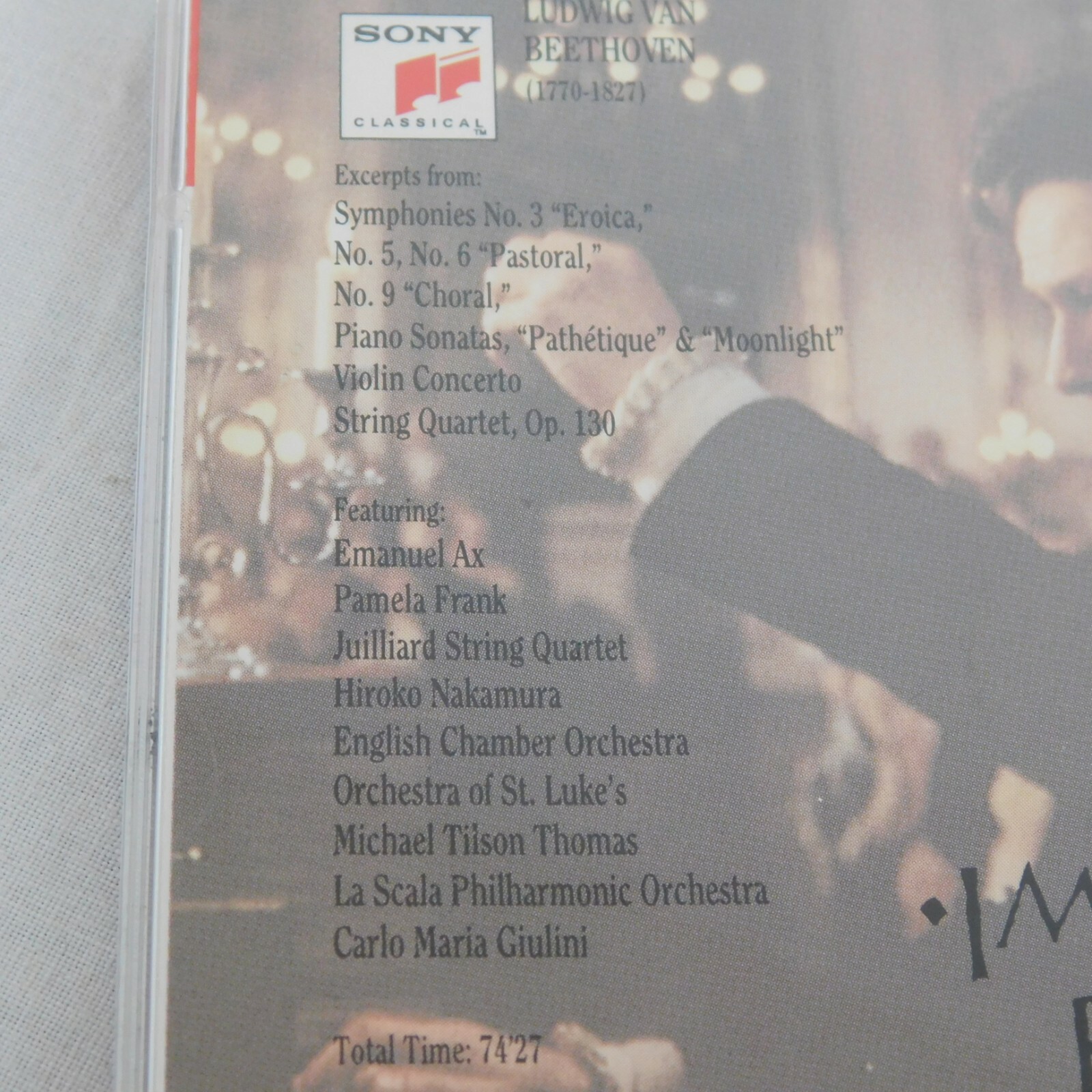 More Immortal Beloved Various Artists CD Aug-1996 Sony Classical ...