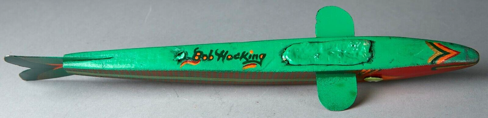 VINTAGE MINNESOTA ~ BOB HOCKING ~ FISH SPEARING DECOY ~ FOLK ART ...