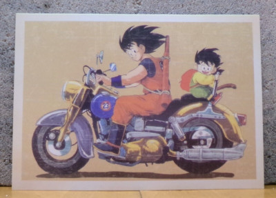 DRAGON BALL Z GOKU AND GOHAN RETRO VINTAGE STYLE 4 X 6 MANGA COMIC ART ...
