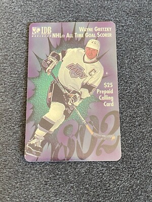 1995 Wayne Gretzky NHL All Time Goal Scorer $25 Prepaid Calling Card ...
