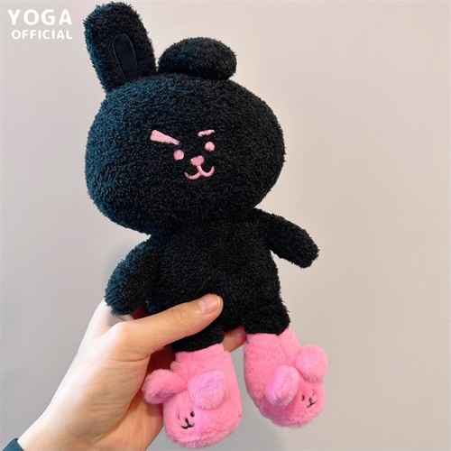 NEW BTS Lucky Cooky Plush Doll Black Rabbit BT21 Jeon Jung Kook Pendant ...