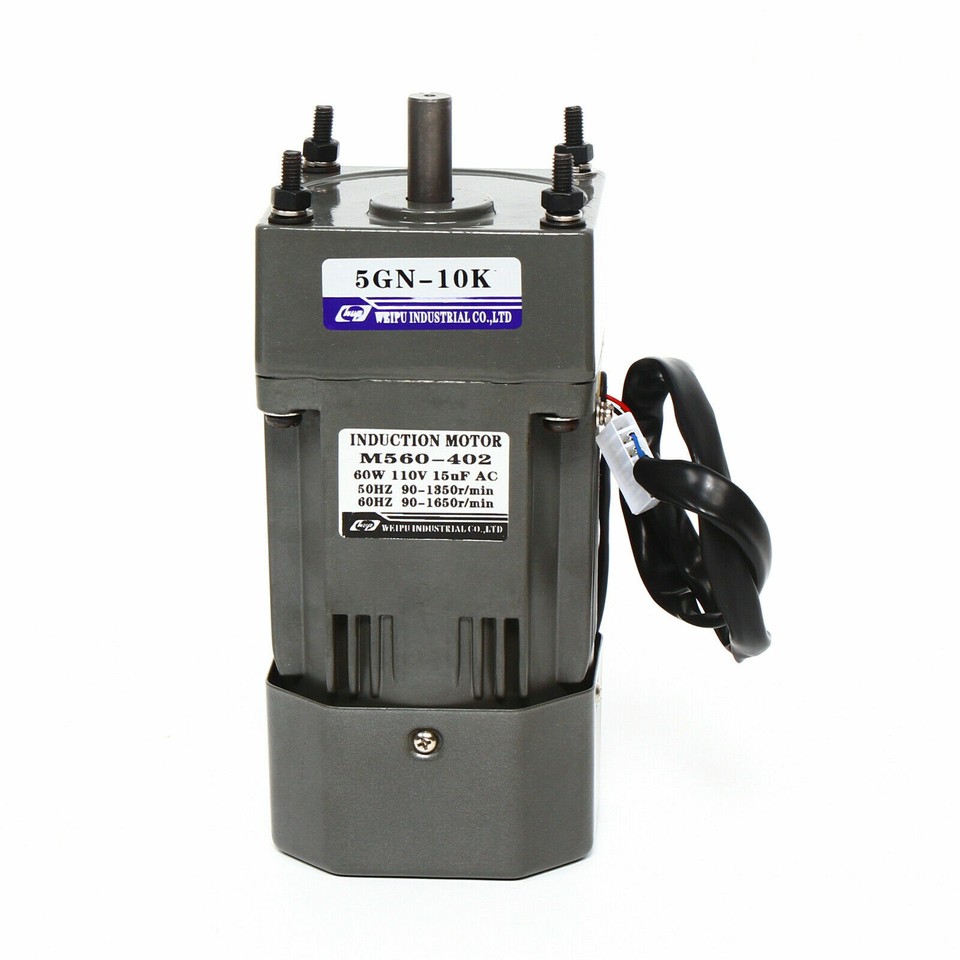 Electric Gear Motor AC 110V Variable Speed With Speed Controller 0~135 ...