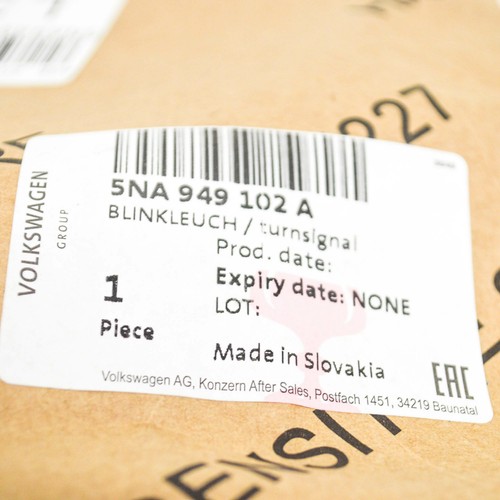 VW TIGUAN MK2 FRONT RIGHT DOOR MIRROR TURN SIGNAL 5NA949102A ORIGINAL ...