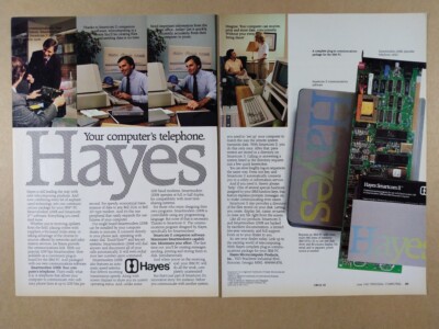 1983 Hayes Smartmodem 1200B Modem vintage print Ad | eBay