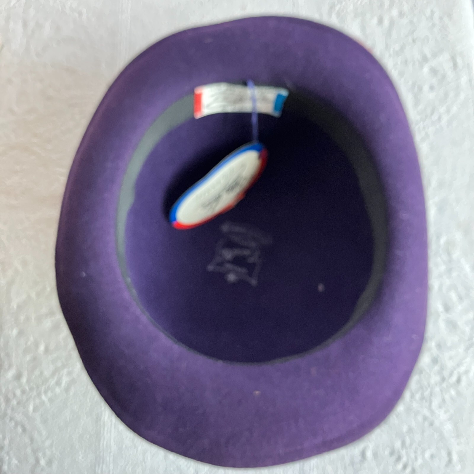 Vintage 1980s 1990s Mr. John Classic Purple Bowler Upturned Brim Hat ...