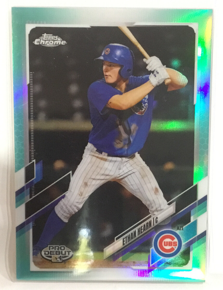 2021 Topps Pro Debut - Chrome Aqua Refractor #PDC-121 Ethan Hearn /75 ...