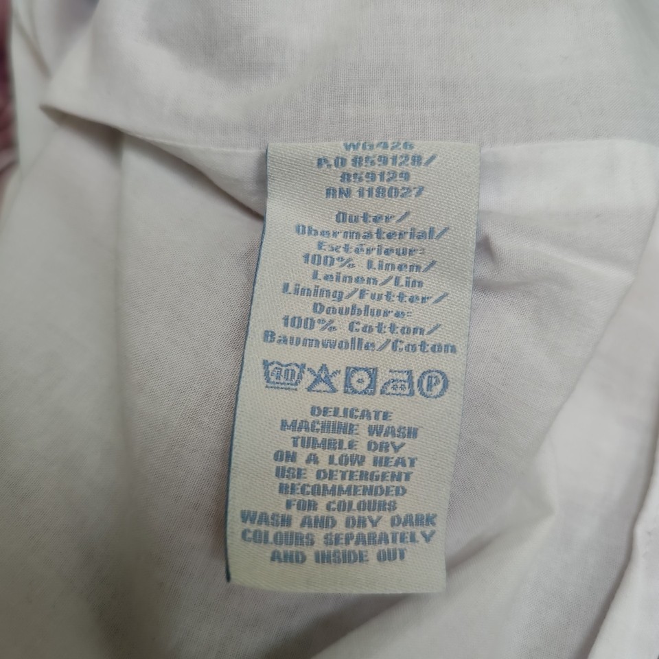 Boden Womens 12 Long skirt pink 100% linen purple spots Lined Mid ...