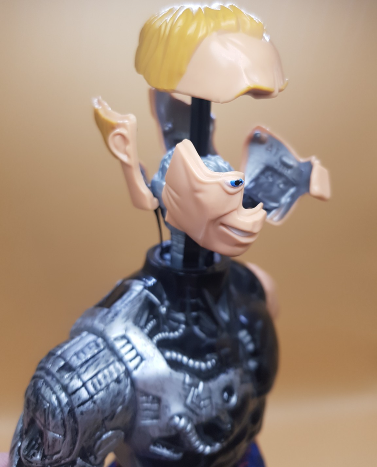 Mattel Max Steel Psycho Cyborg Exploding Head Vintage 12" Action Figure ...