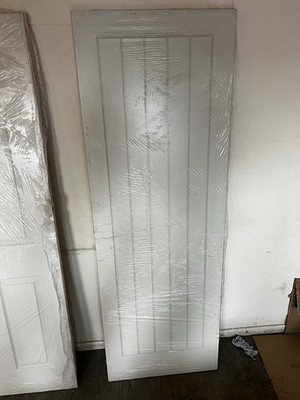 Premdor White Moulded Panel Internal Door Brand New (vertical Panels ...