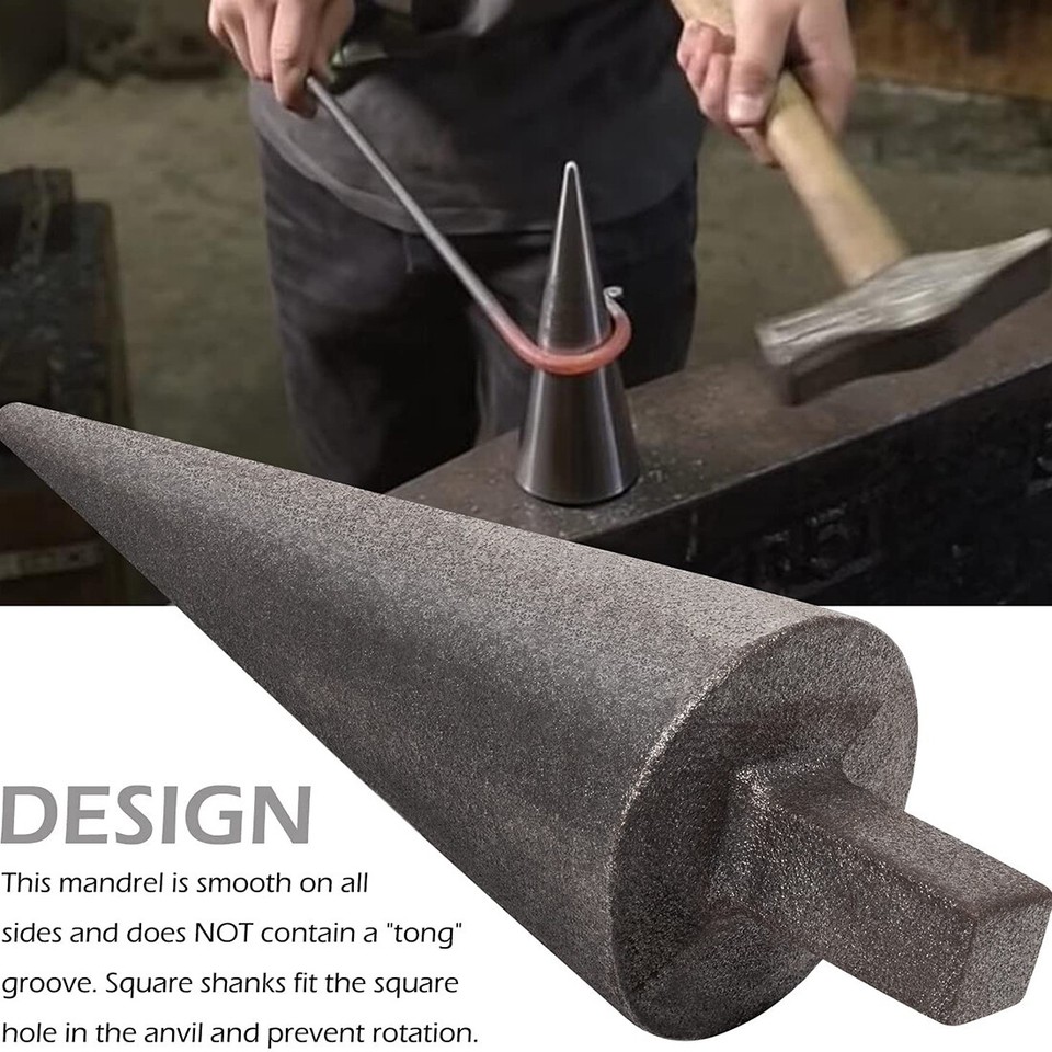 Blacksmith Anvil Mandrel Metal Forming Cone 1" Hardy Tool Vintage Anvil ...