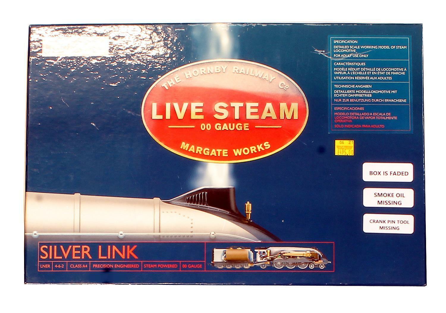 Hornby R2367 00 Gauge LNER A4 Silver Link Live Steam Locomotive for ...