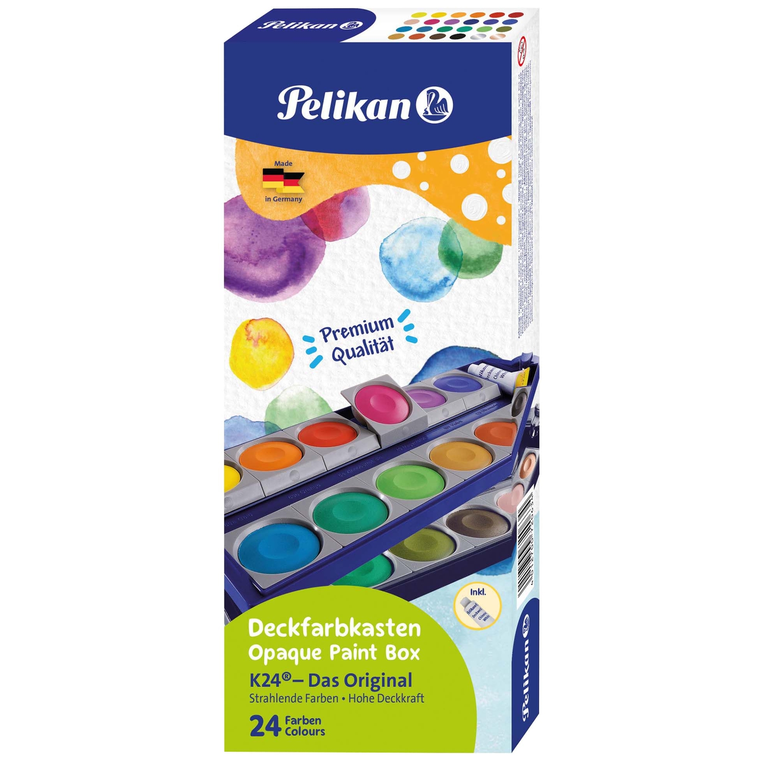 Pelikan 720631 Paint Box K24, 24 Quality Colours and 1 Tube Opaque ...