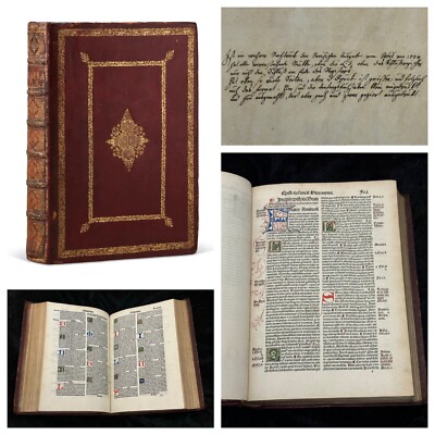 1506 Royal BIBLE Incunable VULGATE Sacon FIRST ED Manuscript ...
