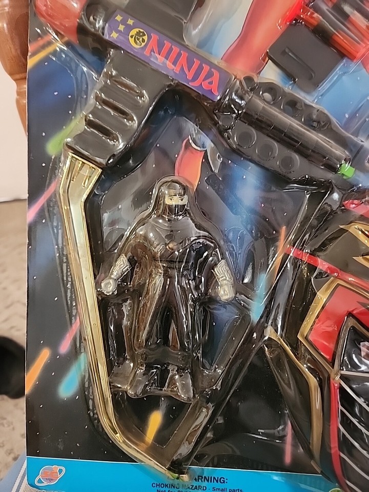 VINTAGE SC TOYS NINJA WARRIOR PLAY SET MASK WEAPONS & TARGET NEW SEALED ...