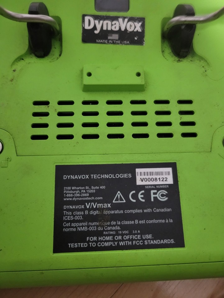 Dynavox V/VMax Speech Assist Device (Unit Only) Untested *READ* | eBay