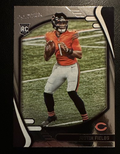 2021 Panini Absolute Football JUSTIN FIELDS Rookie Card RC #108 Chicago ...
