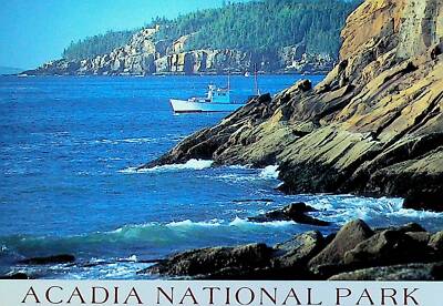 The Ocean Drive Acadia National Park Postcard Maine Series Ed Elvidge ...
