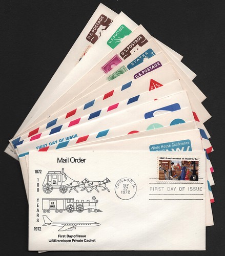 OPC 1960-70s Lot of 12 United States Envelope Private Cachet FDC's ...