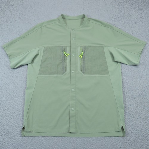 Lululemon Shirt Mens XL Green Vented Utility Ripstop Cargo Pocket ...