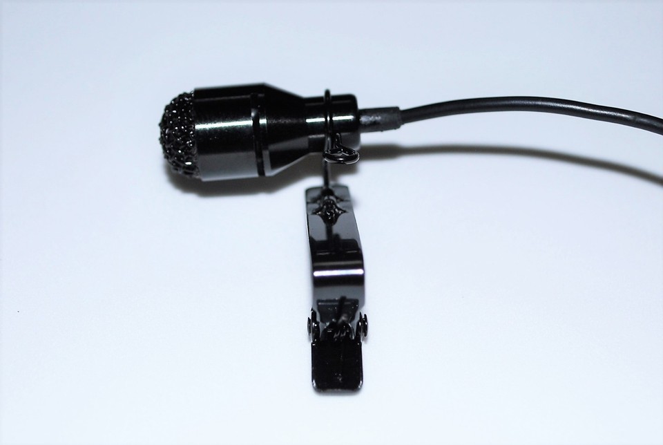 Lavalier Lapel Mic w/ 4 pin mini XLR Connector for Shure Wireless Metal ...